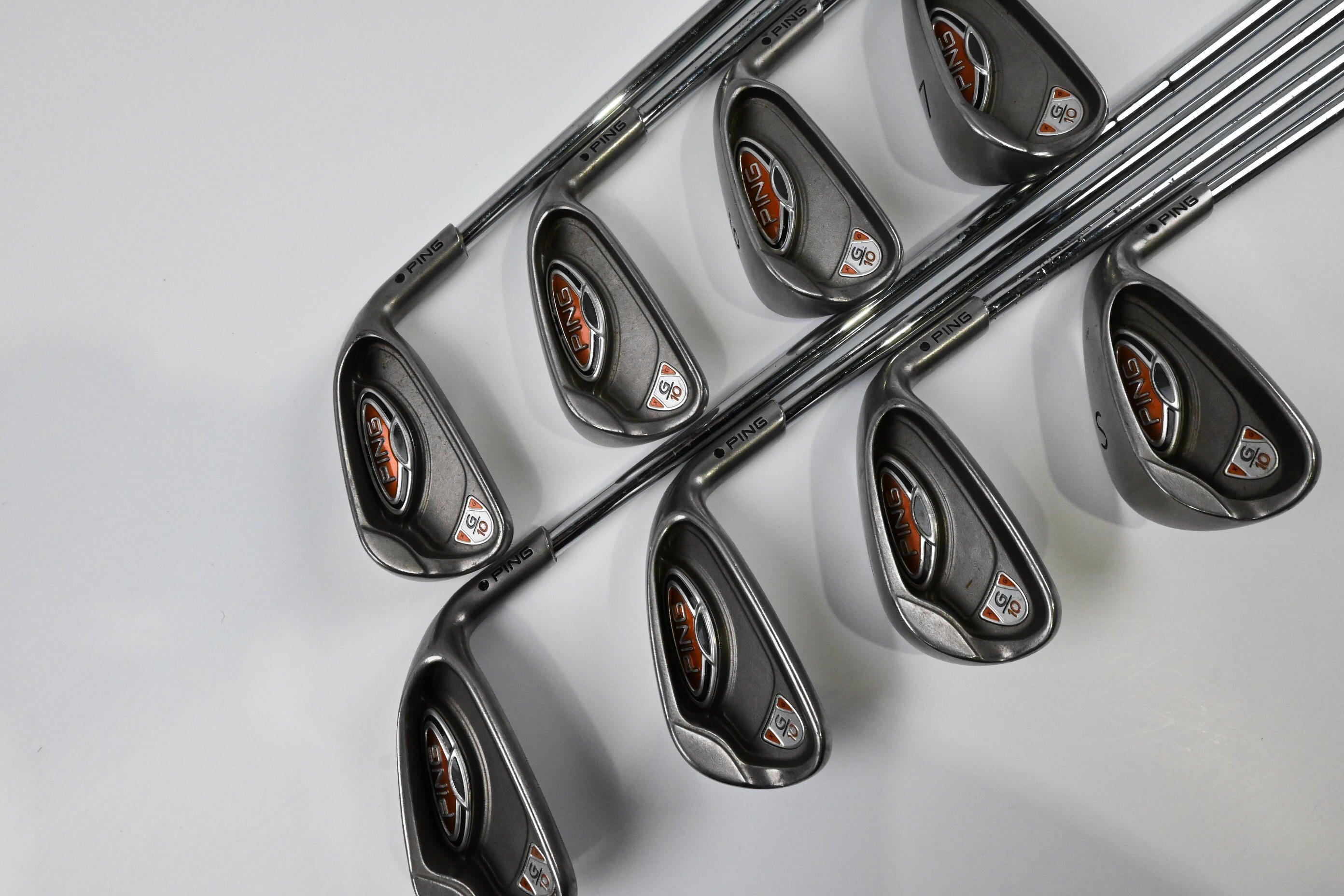 Ping G10 Irons / 4-PW+SW / Black Dot / Stiff Flex Ping Steel Shafts ...