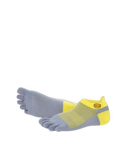 Vibram Athletic No Show Five Fingers Performance Toe Socks - Yellow ...