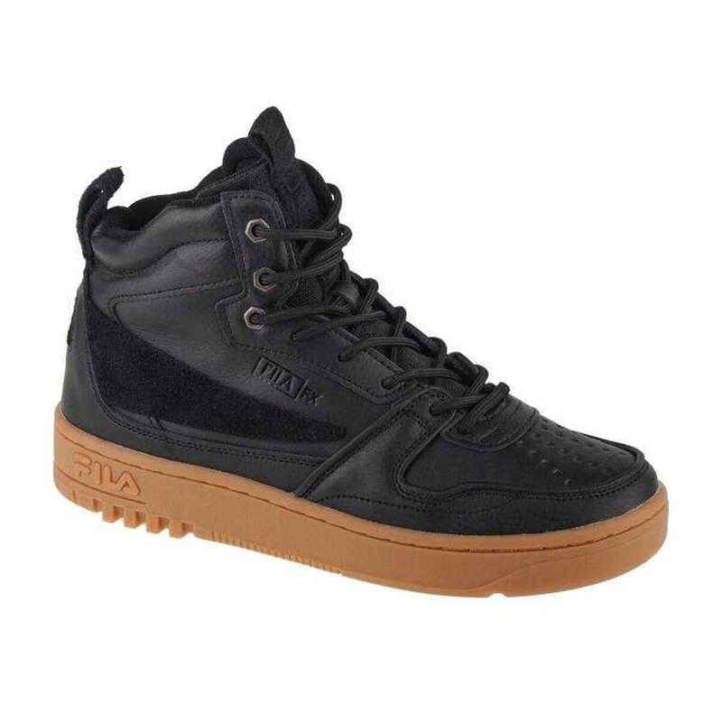 Mens Fxventuno Mid Cut Trainers (Black) - Decathlon