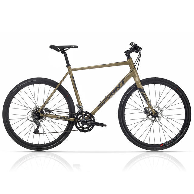 28 Zoll Herren Gravel Bike WHISPER PLUS Flatbar Fahrrad 2 x 8 Gang ...