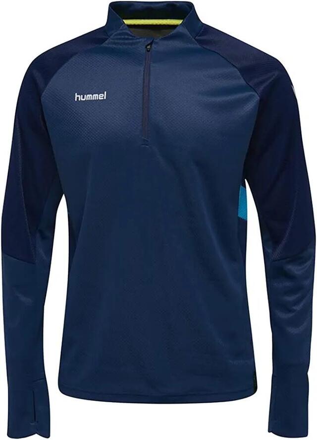 Sweat-shirt Hummel Tech Move Half Zip pour homme, vert lime 8000KICKS ...