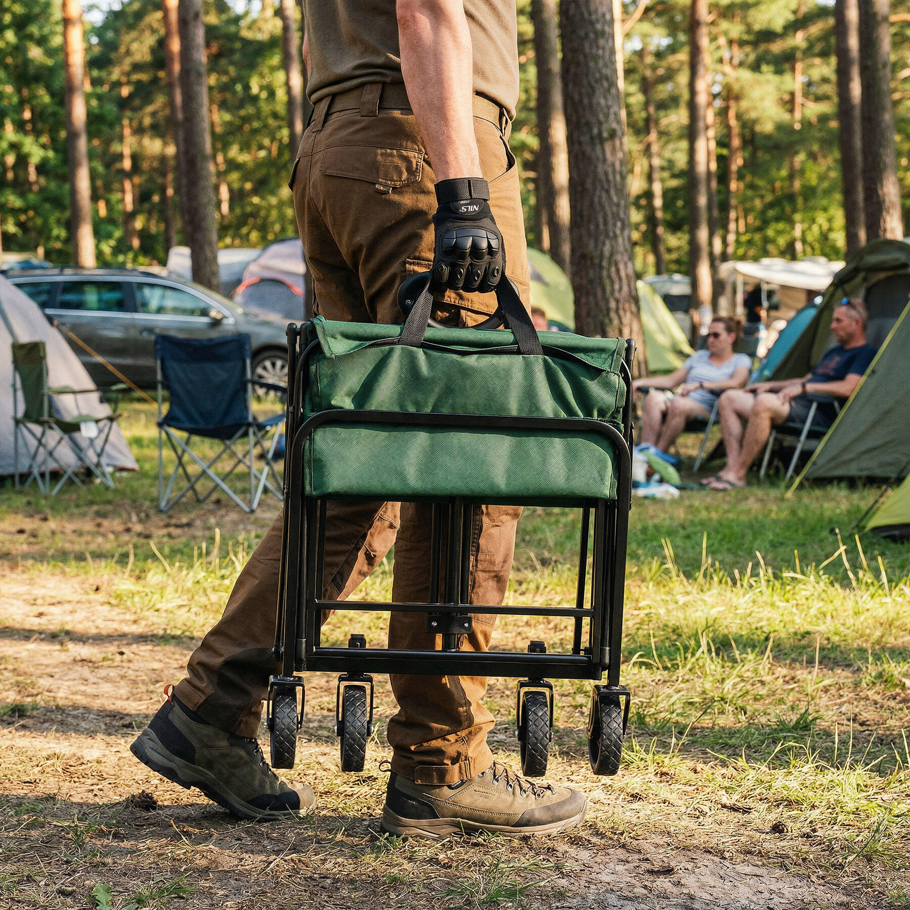 Chariot de voyage pliable 70 L Nils Camp | Decathlon