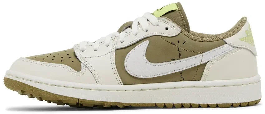 Jordan 1 Retro Low Golf Travis Scott Neutral Olive | Decathlon