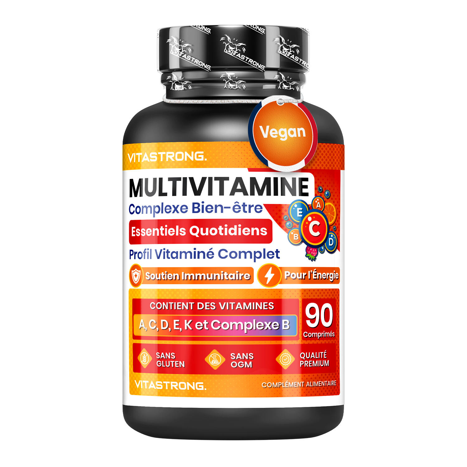 Complete Multivitaminen | Vitastrong C, E, B1, B2, B6, D, A, K, B12 ...
