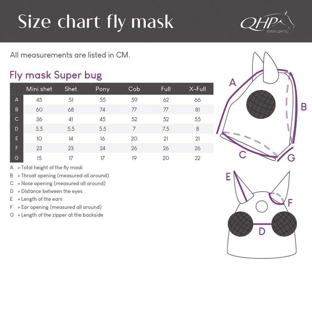 QHP Vliegenkap Super bug - Grijs (Pony) (Pony) | Decathlon