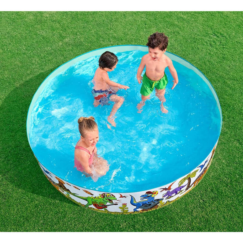 BESTWAY - Piscina cu perete rigid, 1.83 x 0.38 m, perete din PVC, podea ...