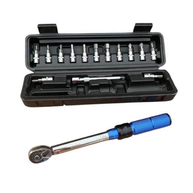 Clé Dynamométrique Vélo Kit 1/4" 2-24 Nm – Embouts Allen & Torx | Decathlon