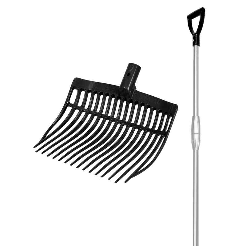 Rounded stable fork with telescopic aluminum handle - Decathlon