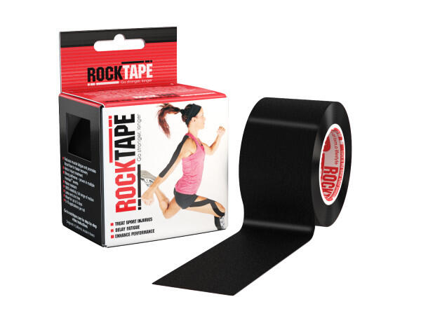 RockTape H2O Kinesiology Tape 5 cm x 5 m, Black, Water-Resistant ...