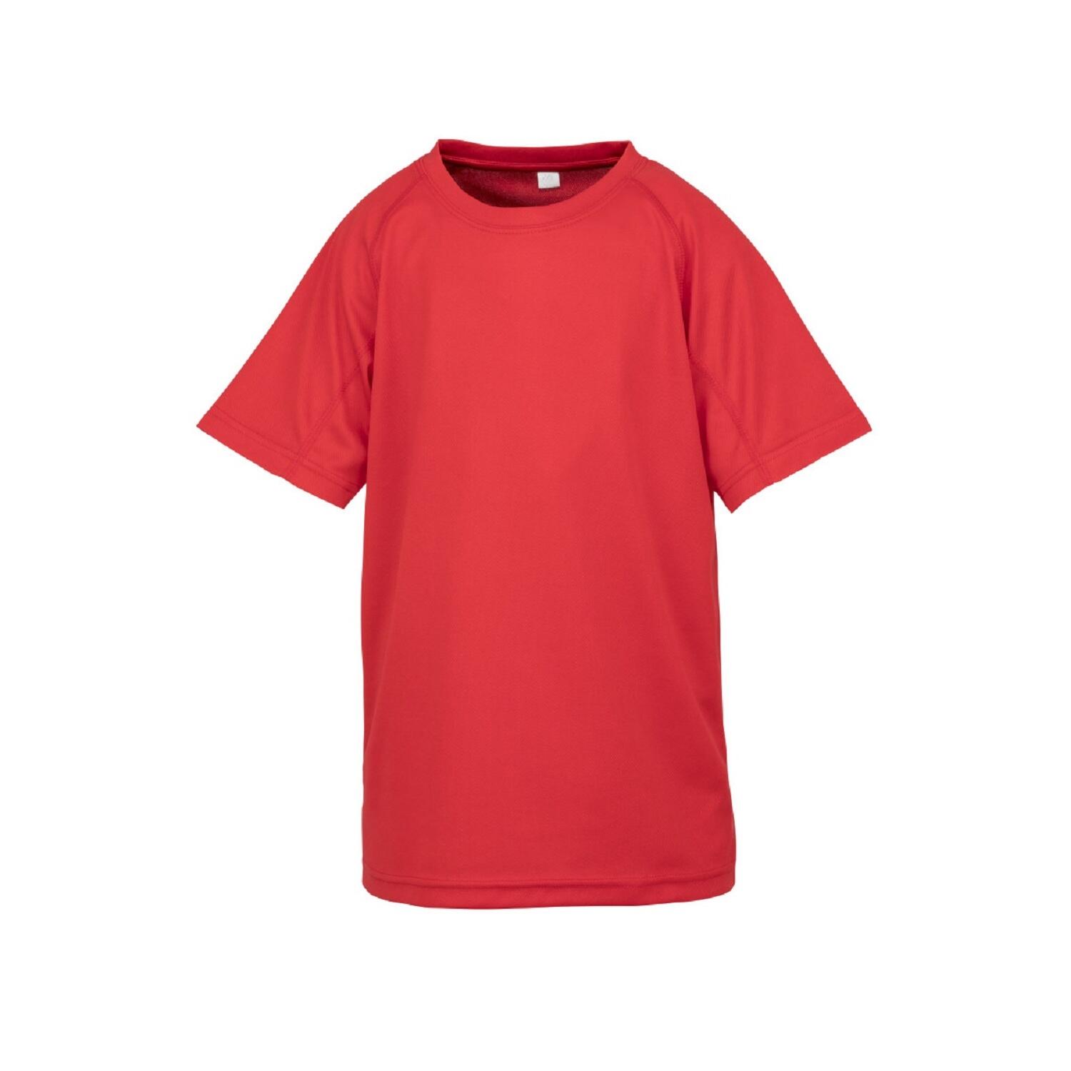 Impact Childrens/Kids Junior Performance Aircool TShirt (Red) SPIRO ...