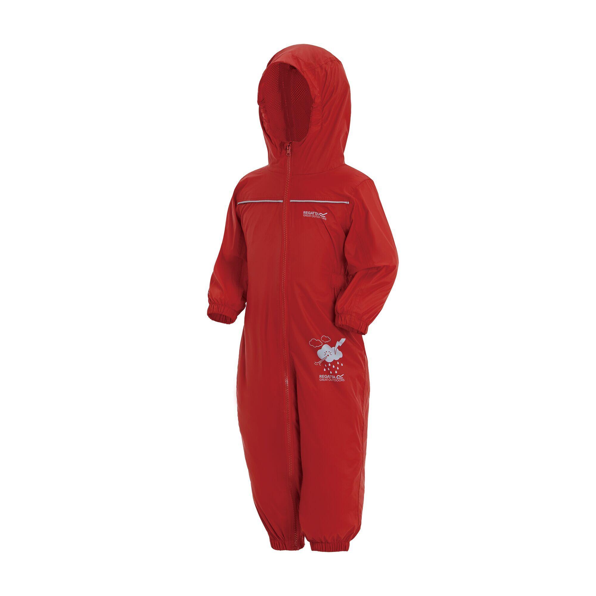Great Outdoors Childrens Toddlers Puddle IV Waterproof Rainsuit (Pepper ...