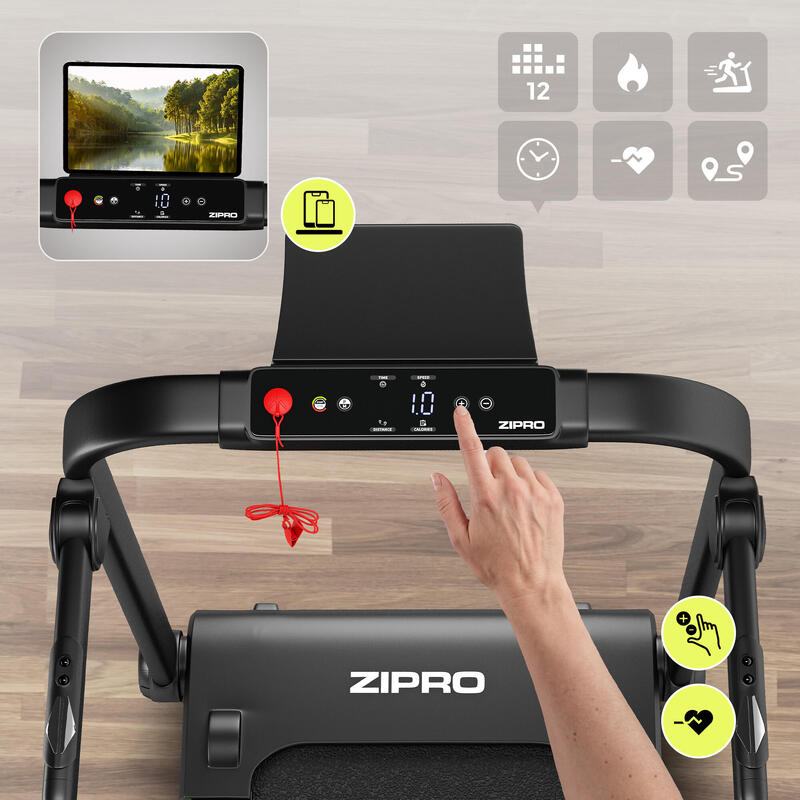 Bieżnia elektryczna do biegania Zipro Jogger Składana ZIPRO | Decathlon