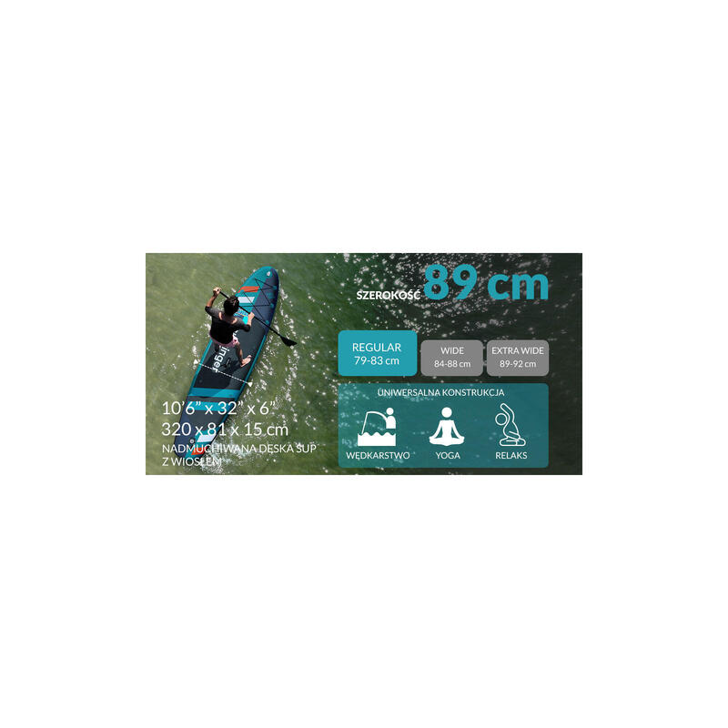 SUP deszka SKATINGER Jade 320x81x15 cm (10'6'') allround SKATINGER ...