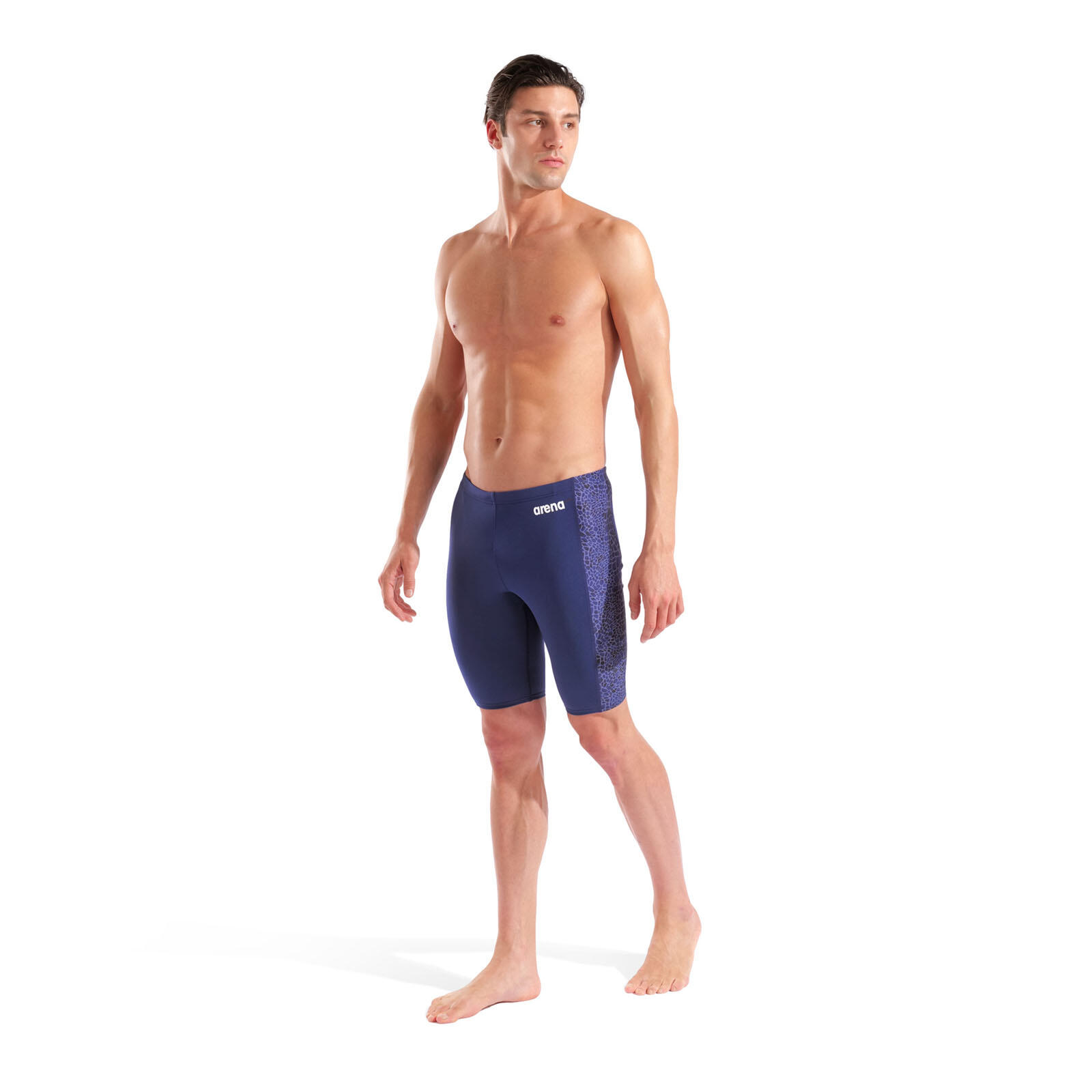 Arena Snakeskin Swim Jammer- Navy | Decathlon