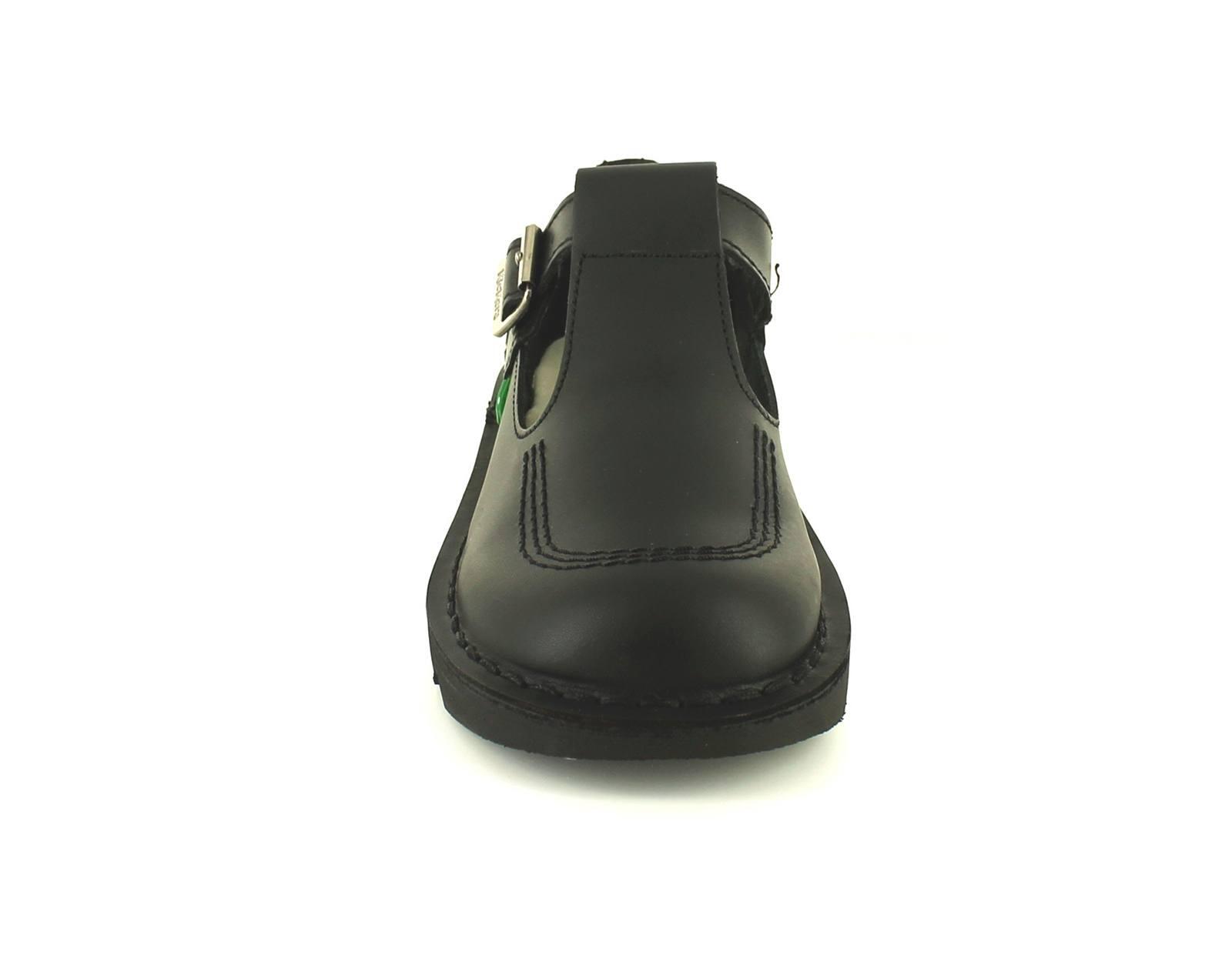Kickers Womens Shoes Work School Aztec Leather Buckle black UK Size 4 ...