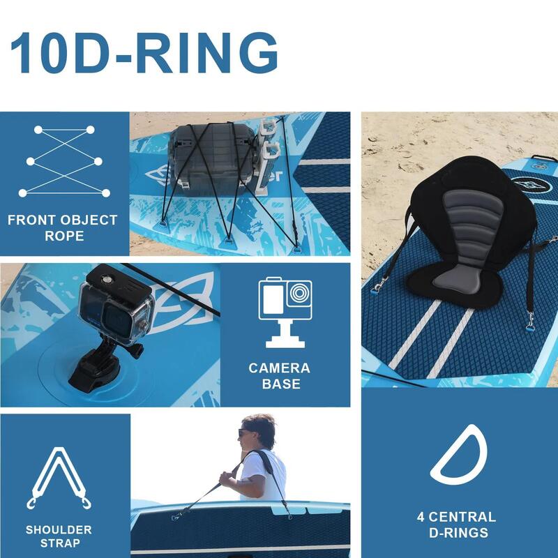 Deska SUP SKATINGER Ice Age Blue 335x84x15 cm (11') touring SKATINGER ...