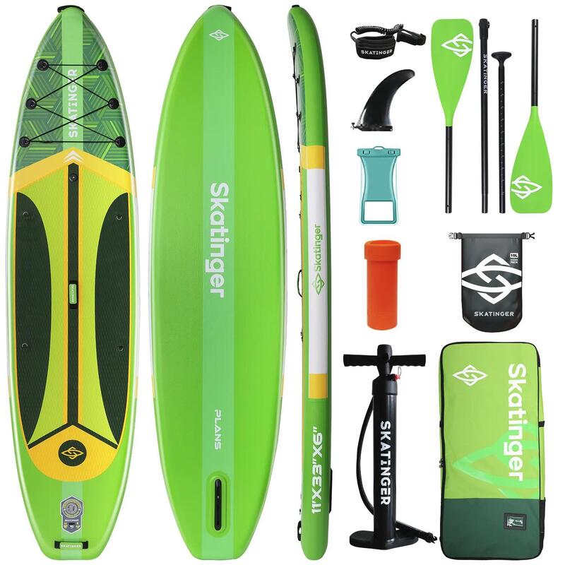 Deska SUP SKATINGER Plan S Green 335x84x15 cm (11') touring SKATINGER ...