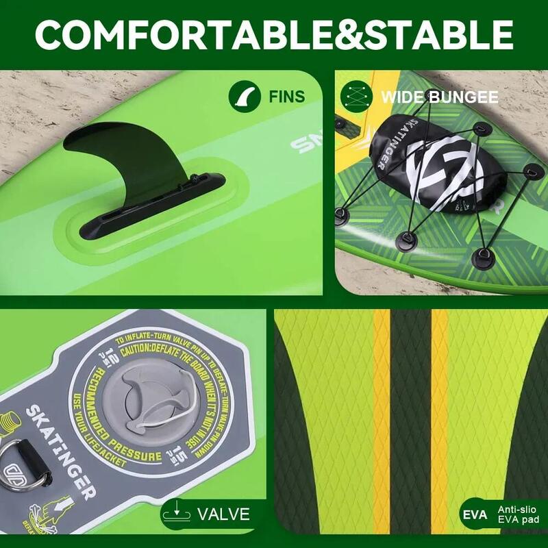 Deska SUP SKATINGER Plan S Green 335x84x15 cm (11') touring SKATINGER ...