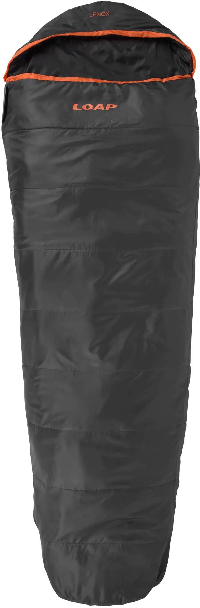 Sac de couchage momie Loap Lenox noir-orange, fermeture gauche ALG ...