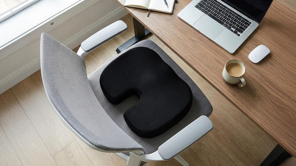 Coussin de siège orthopédique Memory Foam – Soulagement coccyx – Ferme ...