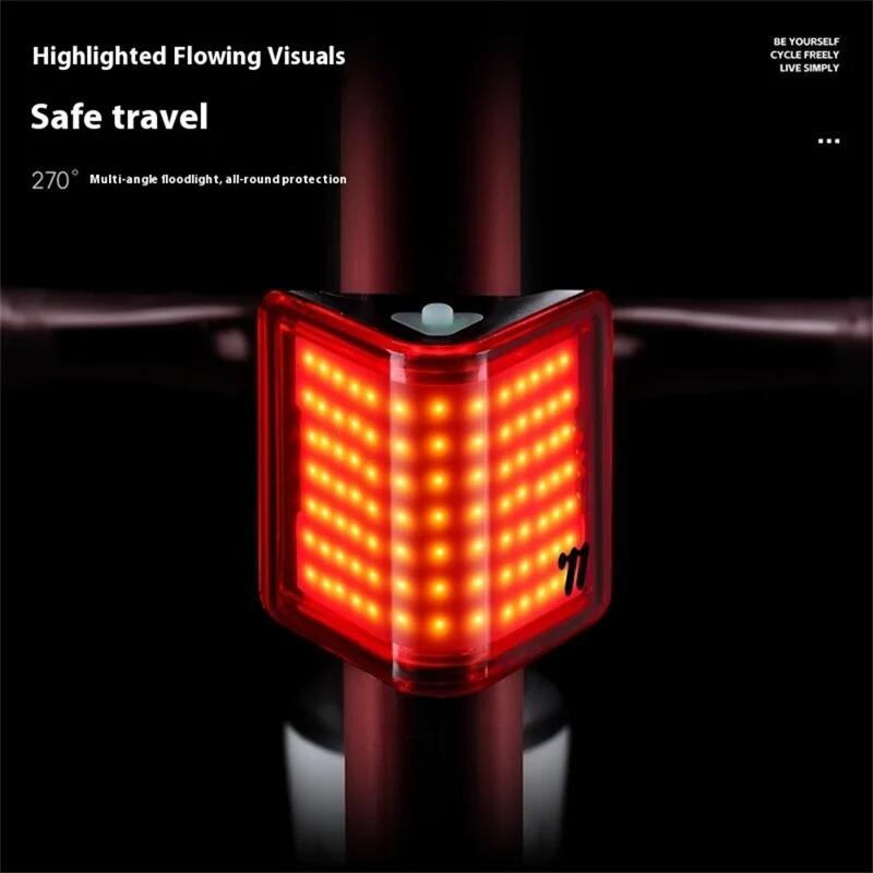 Háromszög 8 mód cob led hátsó lámpa WEST BIKING - Decathlon