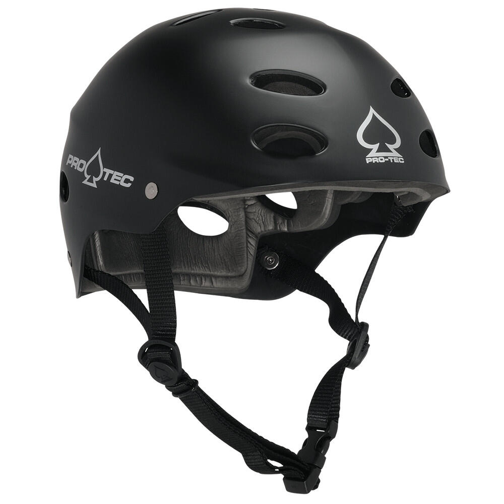 Skateboard helmet Pro-tec Ace Water Matte Black 2023 | Decathlon