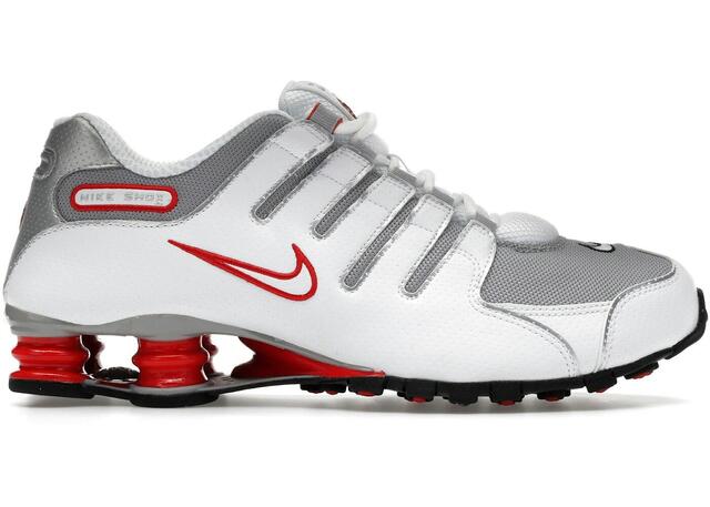 Nike Shox NZ - White / Metallic Silver / Sport Red | Decathlon