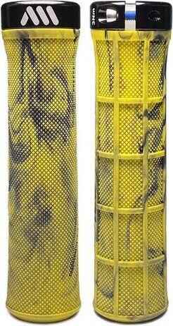 All Mountain Style AMS Berm Grips Yellow Camo - Decathlon