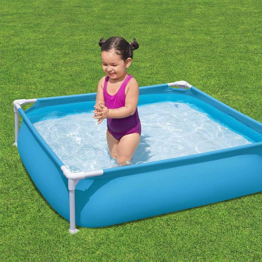 Bestway My First Frame Pool Above Ground Pool 1.22 m x 1.22 m x 30.5 cm ...