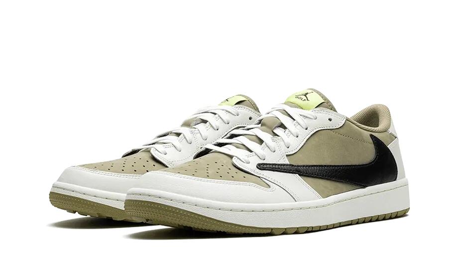 Air Jordan 1 Retro Low Golf Travis Scott Neutral Olive - Taille : 35.5 ...