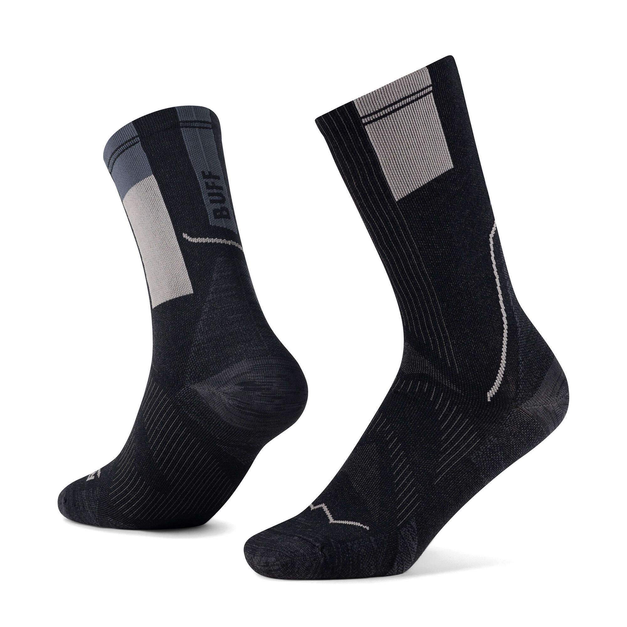 Chaussettes Buff Coolnet Crew CC Noir | Decathlon