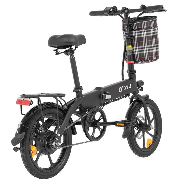 E-Bike 16" 250W 36V 17,5Ah Akku 60 km Reichweite mit Korb | Decathlon