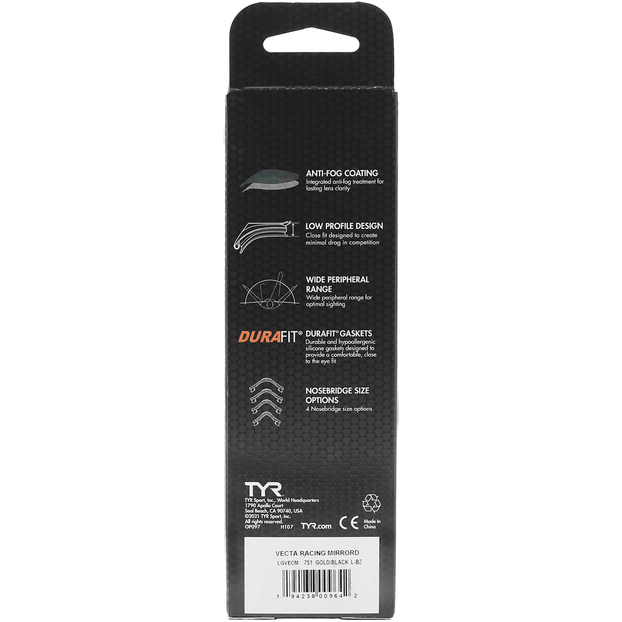Okularki pływackie TYR Vecta racing mirrord TYR | Decathlon