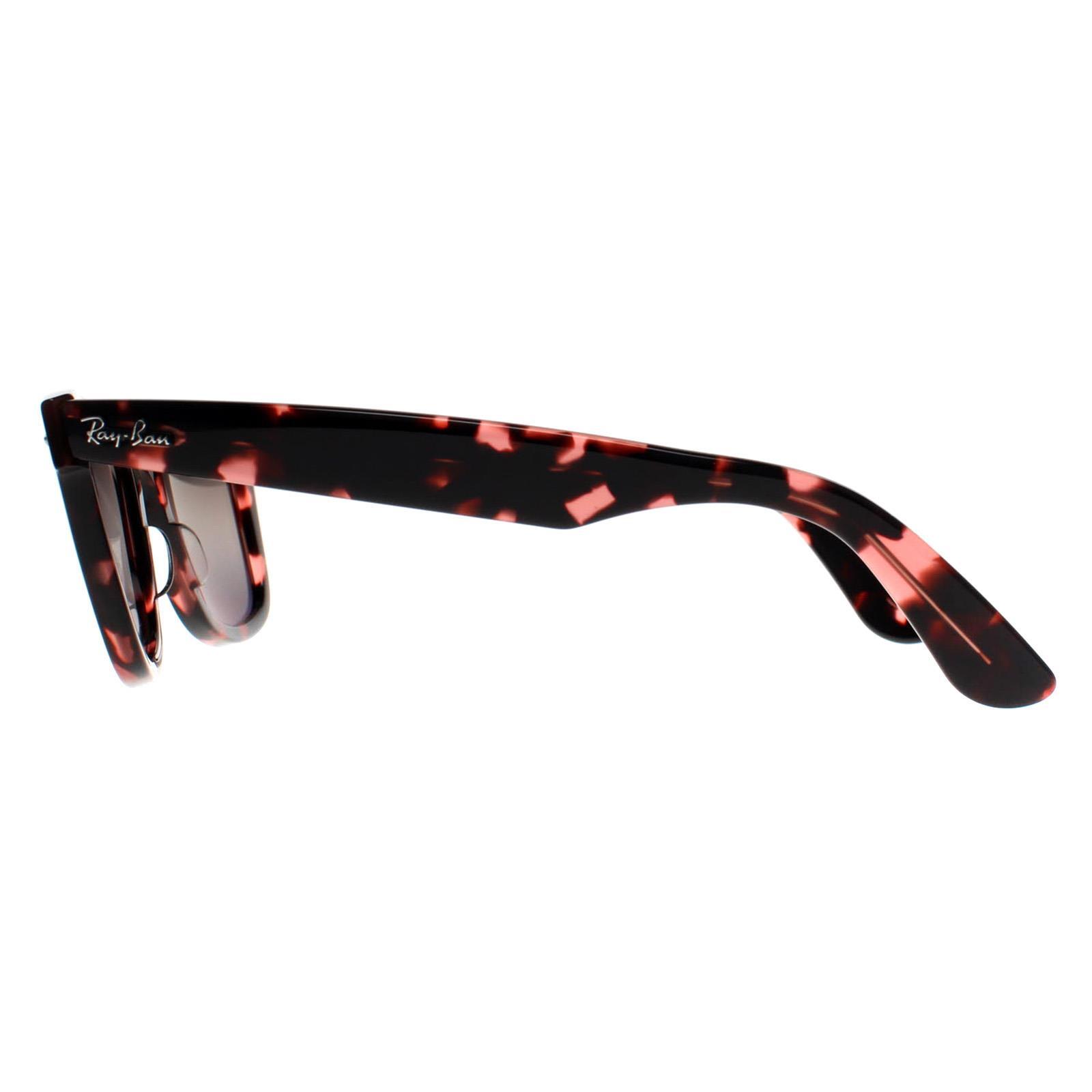 Ray-Ban Rectangle Unisex Transparent Pink Havana Silver Chromance ...