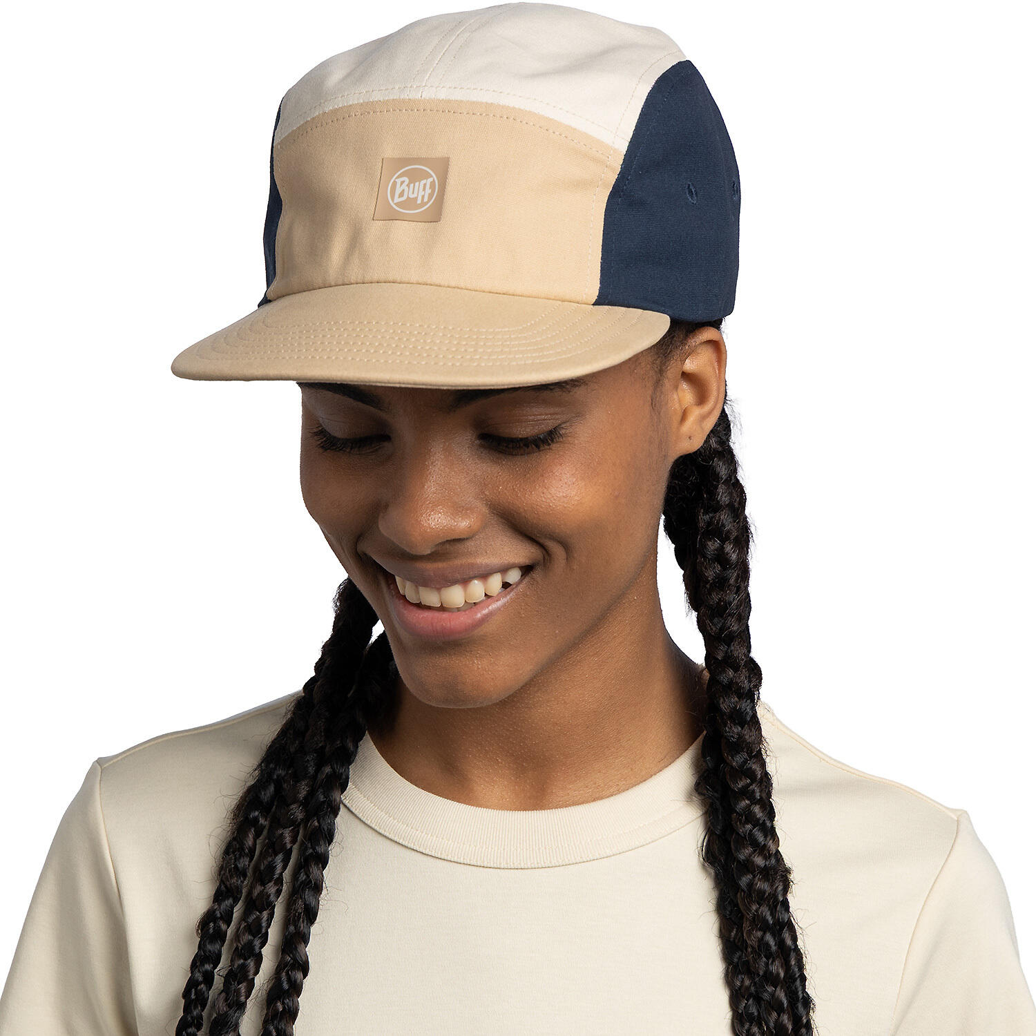 Czapka z daszkiem Buff 5 Panel Venture Cap - allvin sand | Decathlon