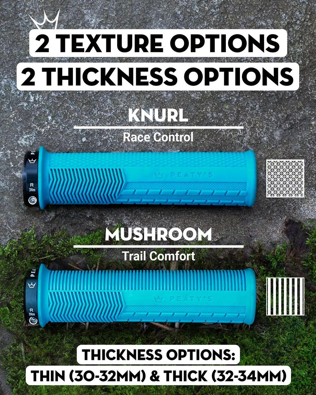Coppia di Maniglie Monarch Knurl Peaty's rosse | Decathlon
