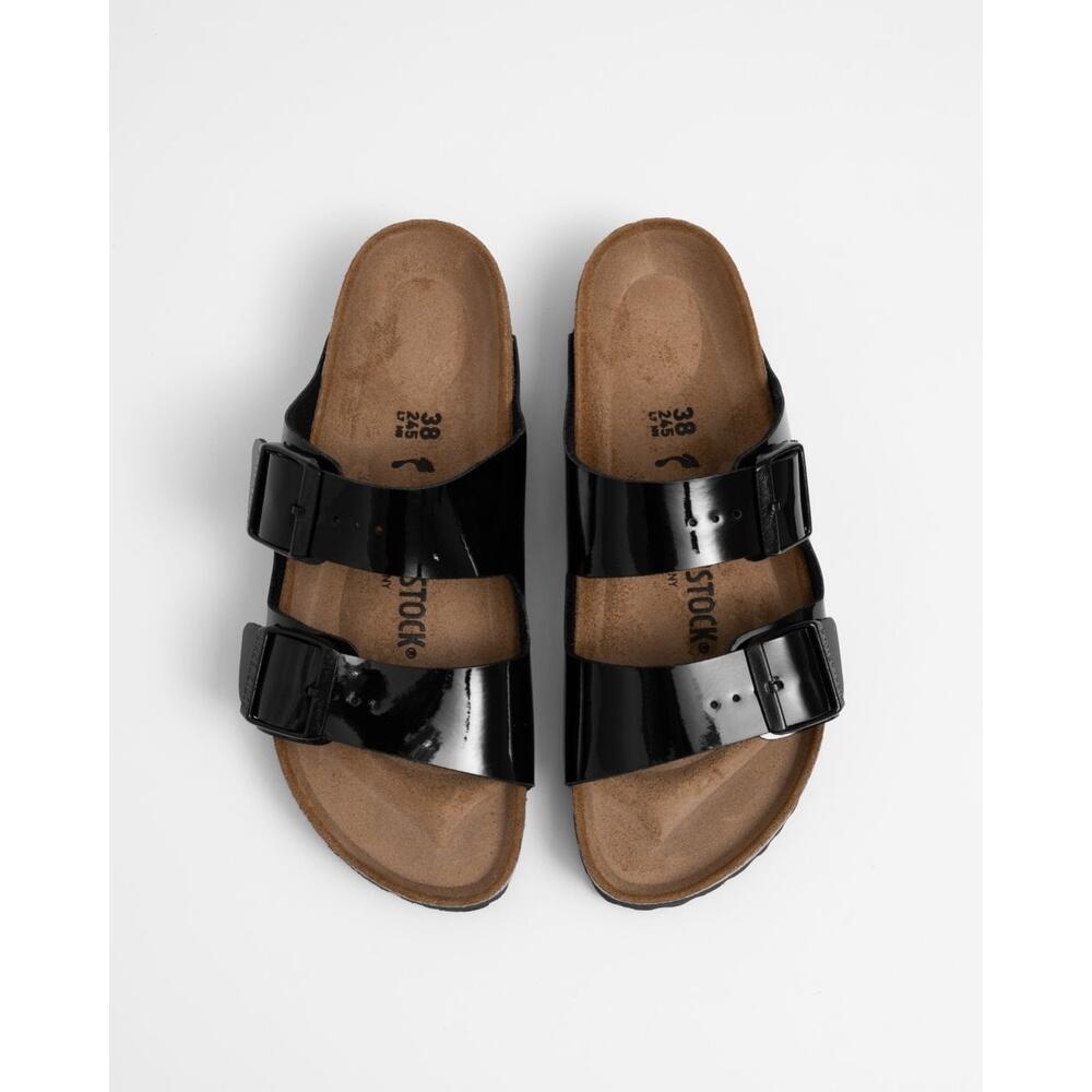 Birkenstock Arizona Birko Flor Patent Slides Woman - Decathlon