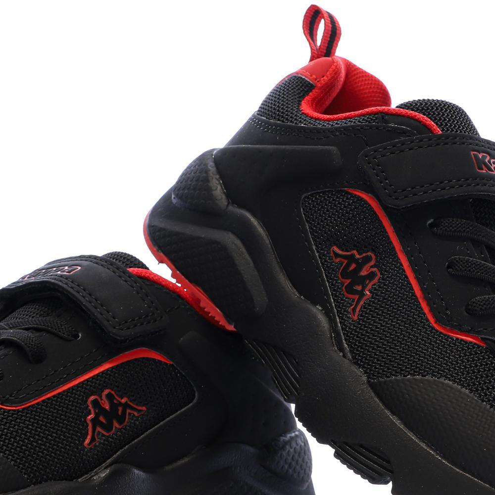 Kappa Safir 2 Jongens Sneakers Zwart/Rood met Logo | Decathlon