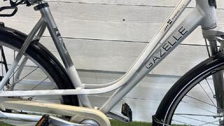 Gazelle stadsfiets - dames, 28" metalen grijs, serviced tweedehands ...