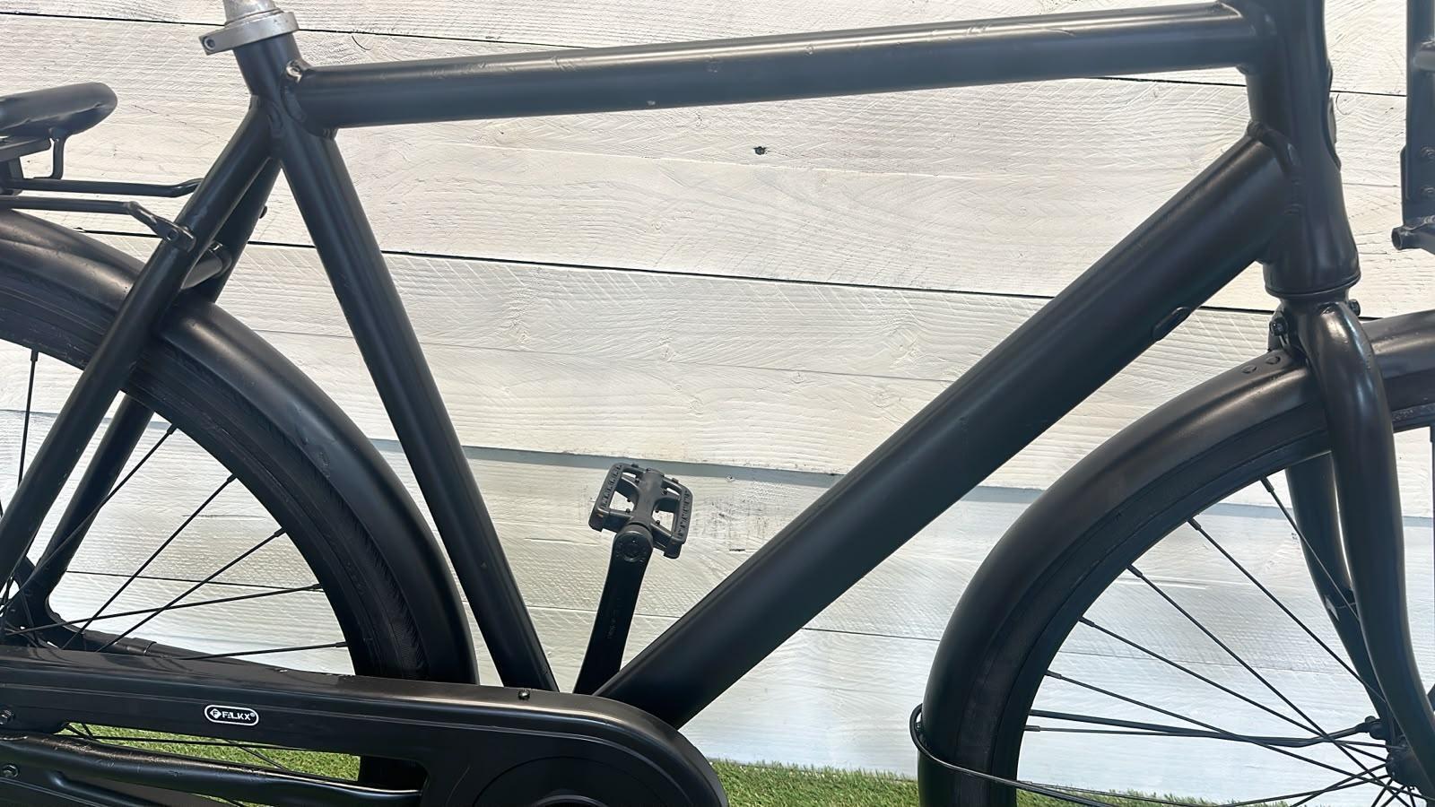 Transport stadsfiets 57 cm, zwart, 28\", serviced | Decathlon