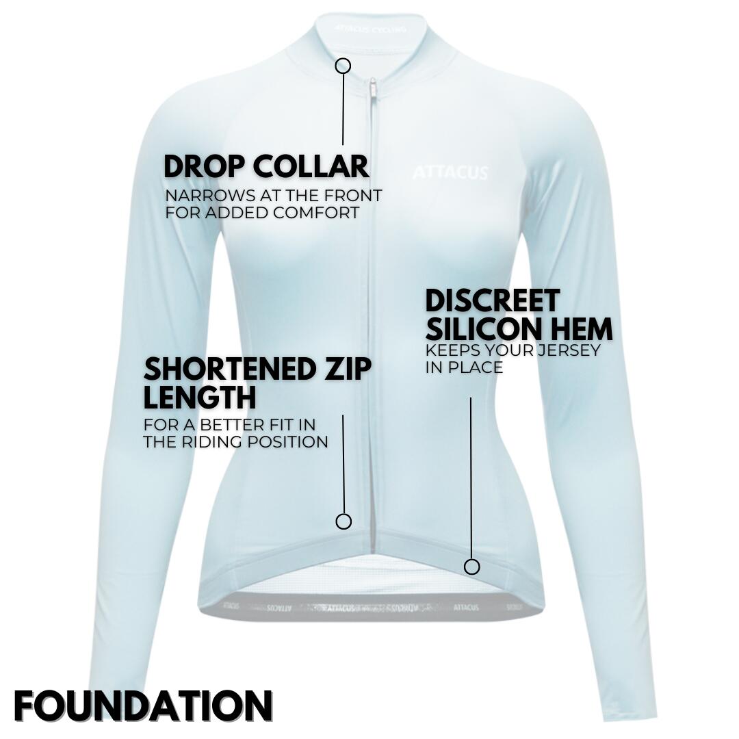 ATTACUS CYCLING Women's Foundation Long Sleeve Jersey - Teal | Decathlon
