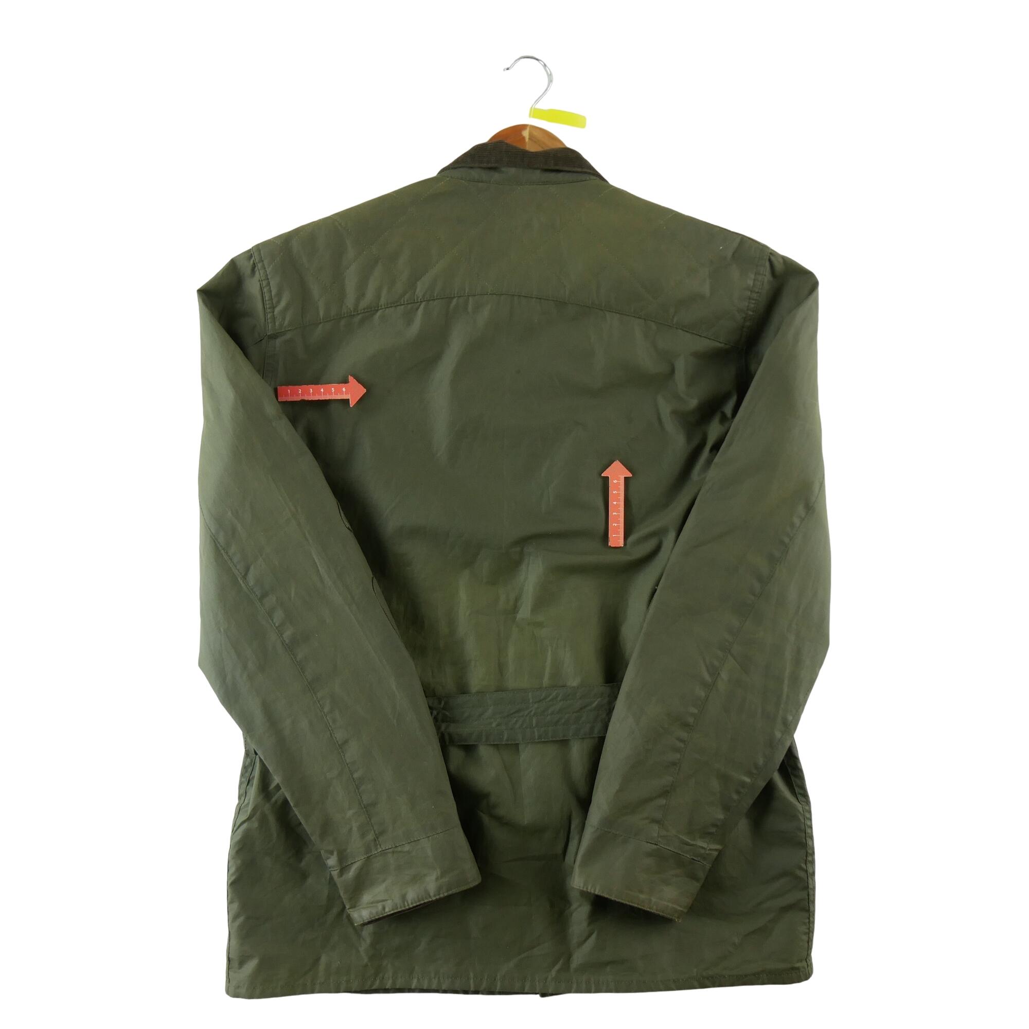 Seconde vie - Parka Homme Tartan wax huilé Kaki - Bon état | Decathlon