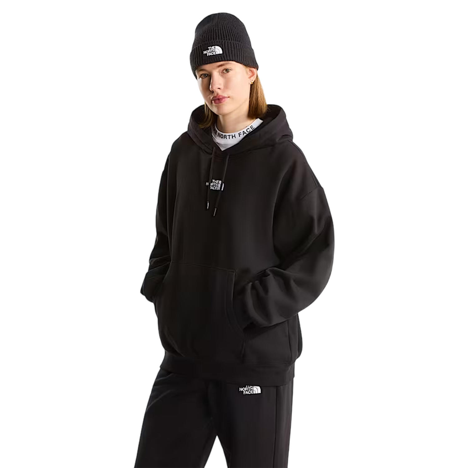 Unisex Adult Essential Oversized Hoodie (Black) | Decathlon