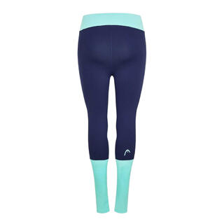 Womens/Ladies Colour Block Shape & Lift Leggings (Blue) | Decathlon