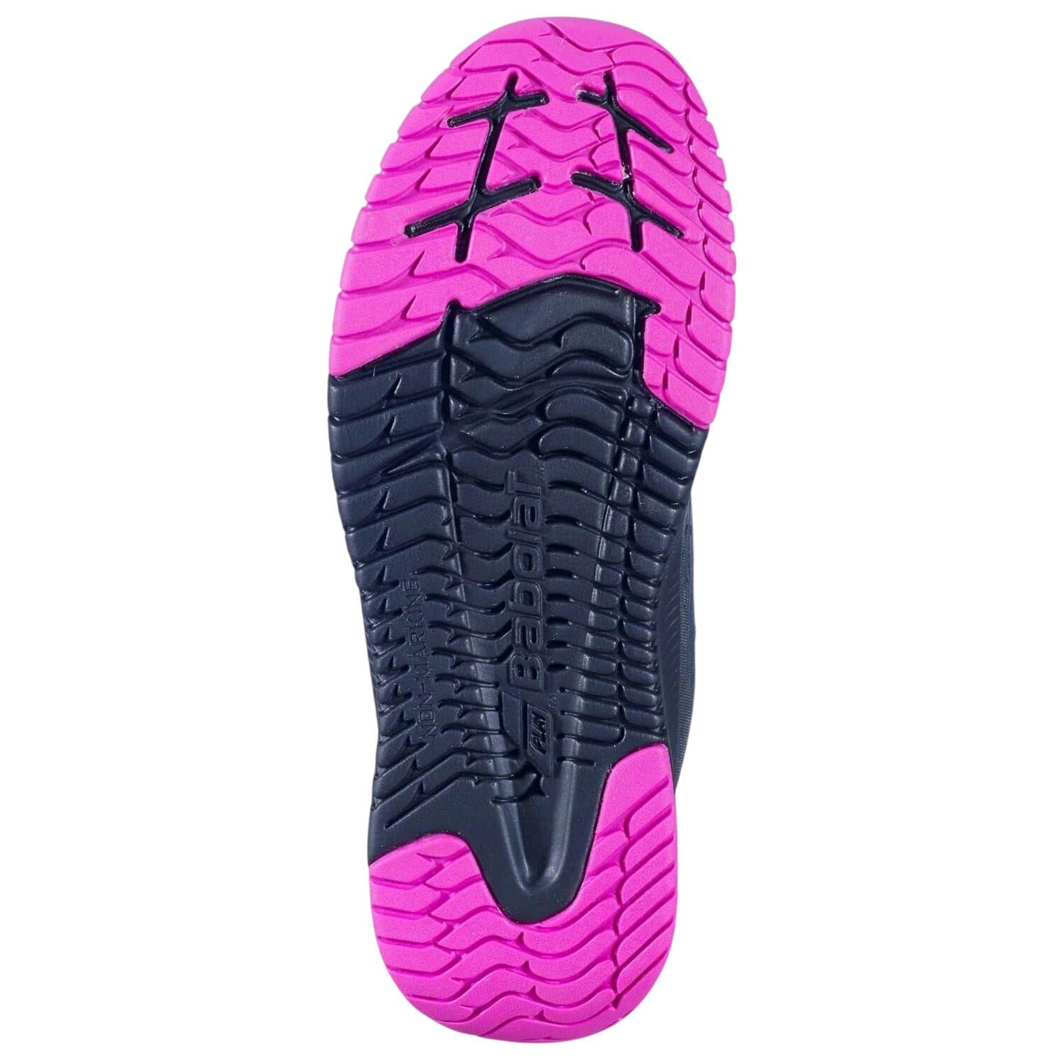 Childrens/Kids Lightning Bolt Leather Hook and Loop Tennis Shoes (Black ...