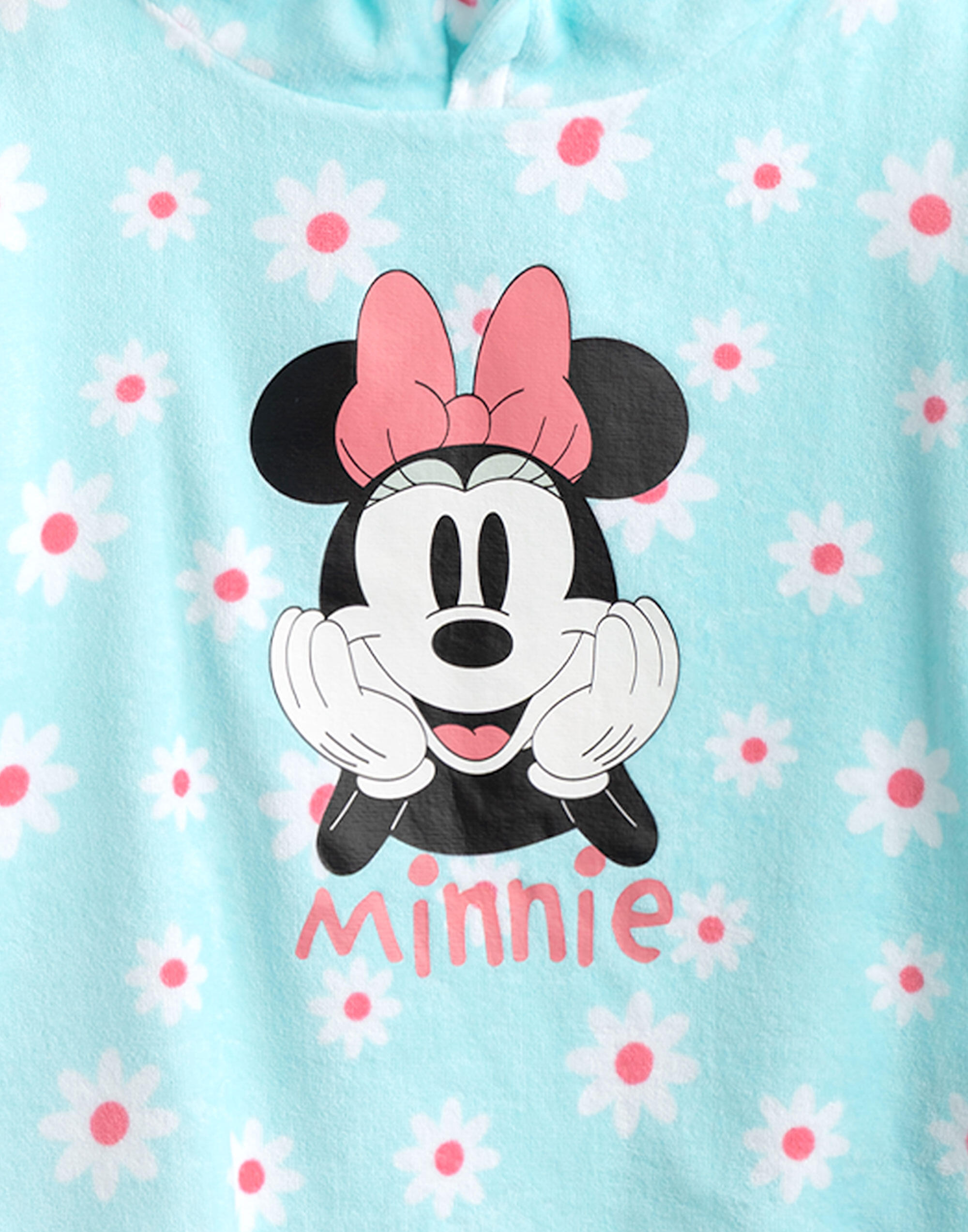 DISNEY Minnie Mouse Blue Flower Print 2 Piece Towelling Co-ord for ...