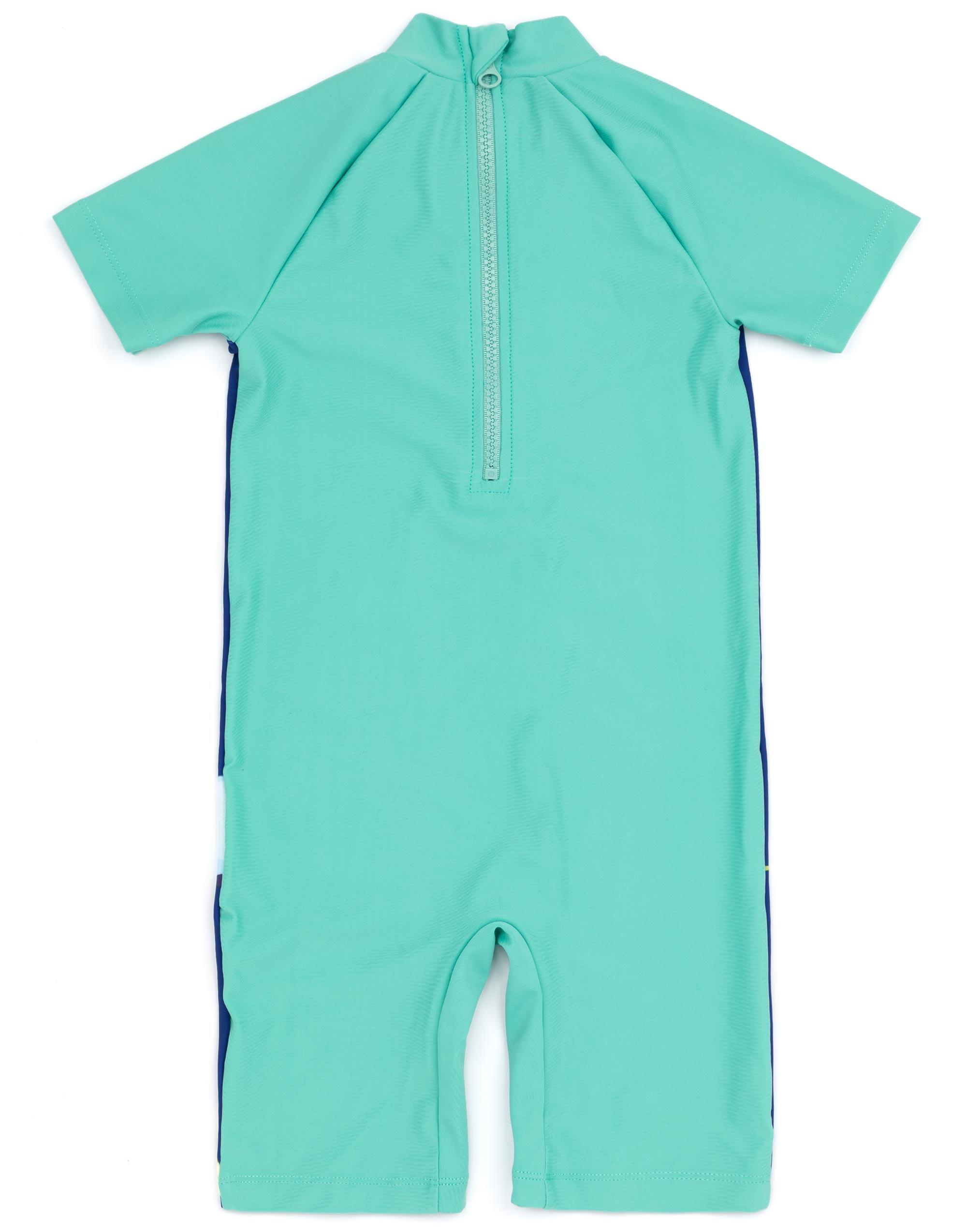BLUEY Kids' One-Piece Surf Swimsuit, Short Sleeve, Zip Front | Decathlon