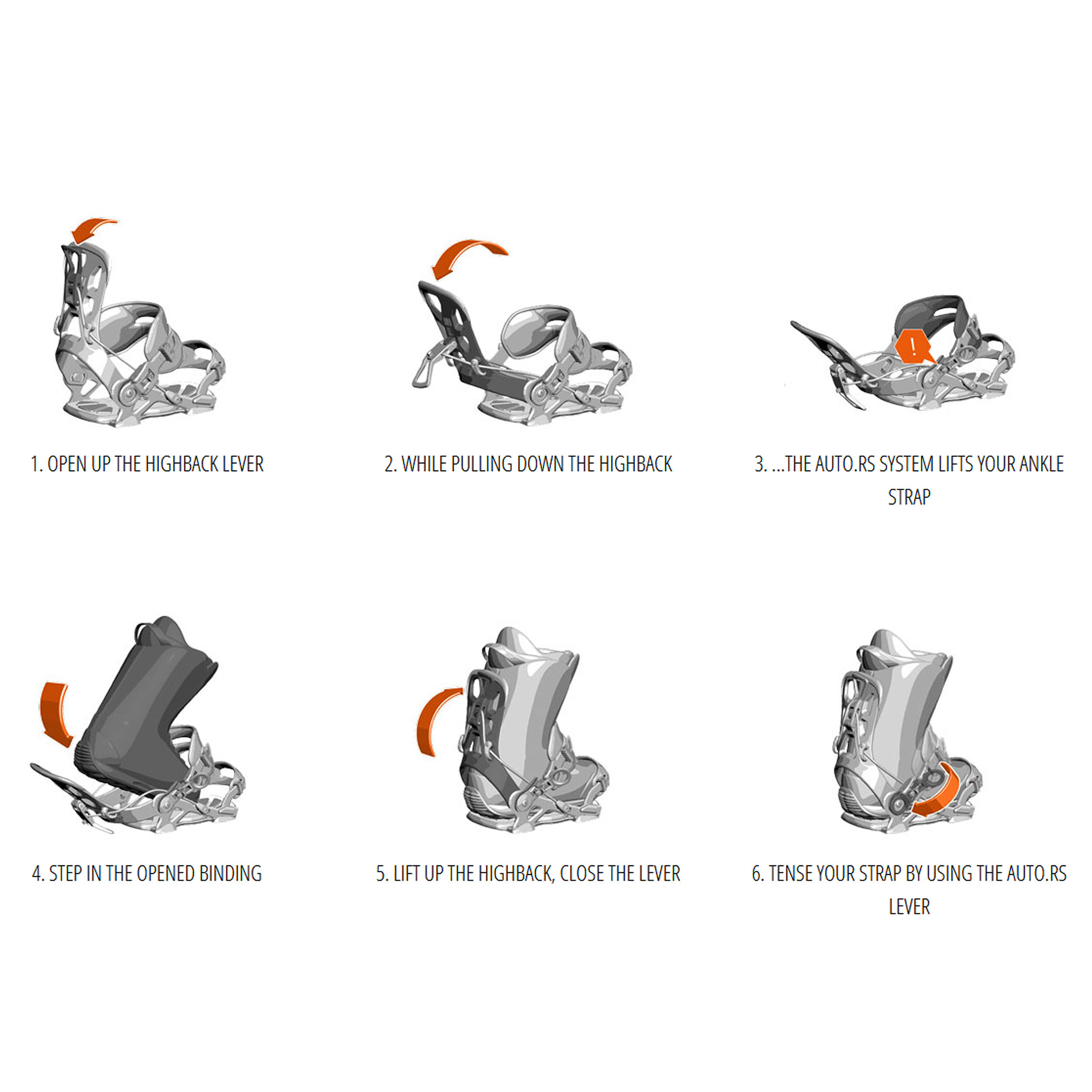 Snowboardbindung Privat Fastec / unisex / white SP BINDINGS | Decathlon