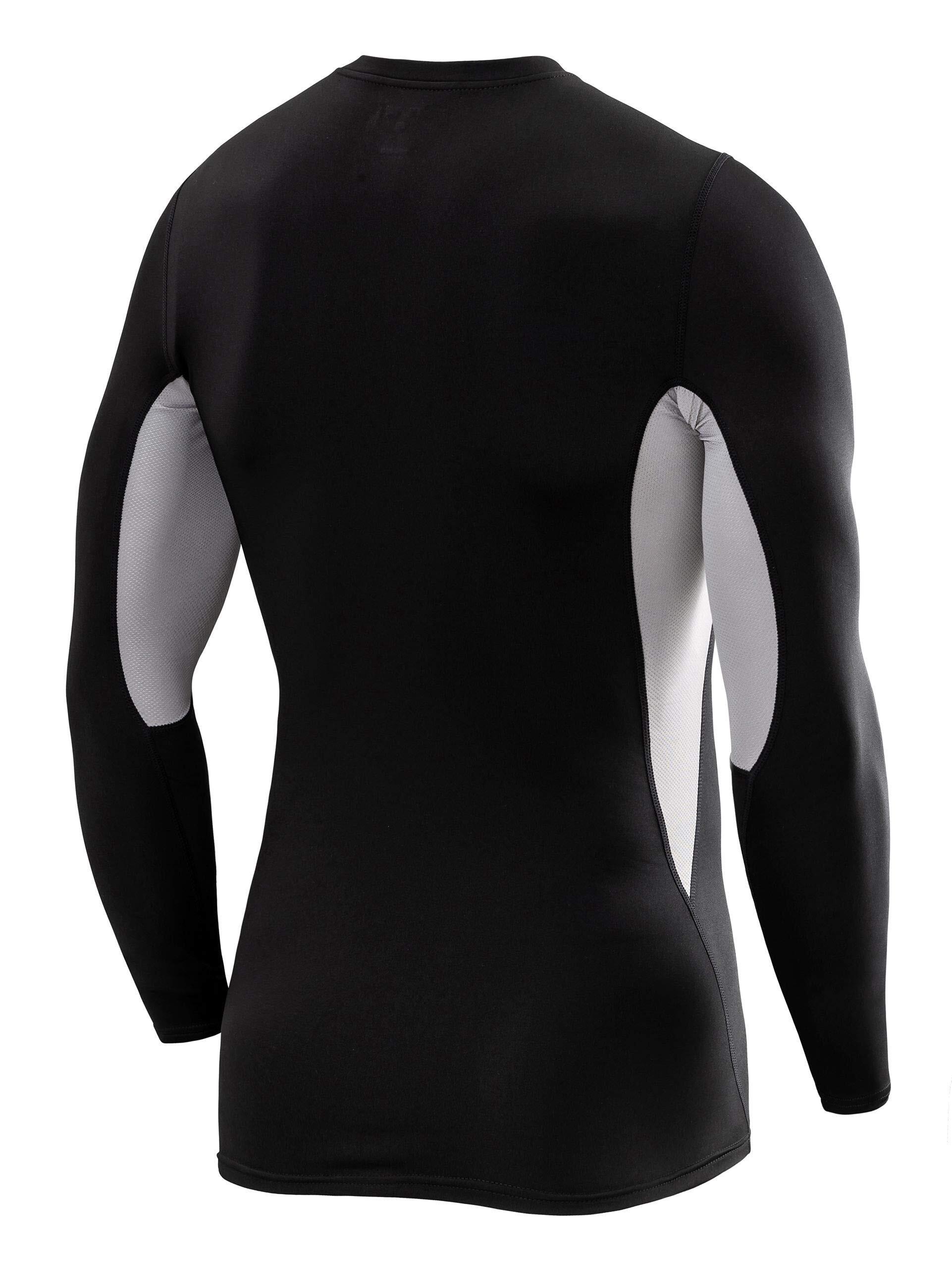 Men's Super Thermal Compression Top - Black/Cool Grey | Decathlon
