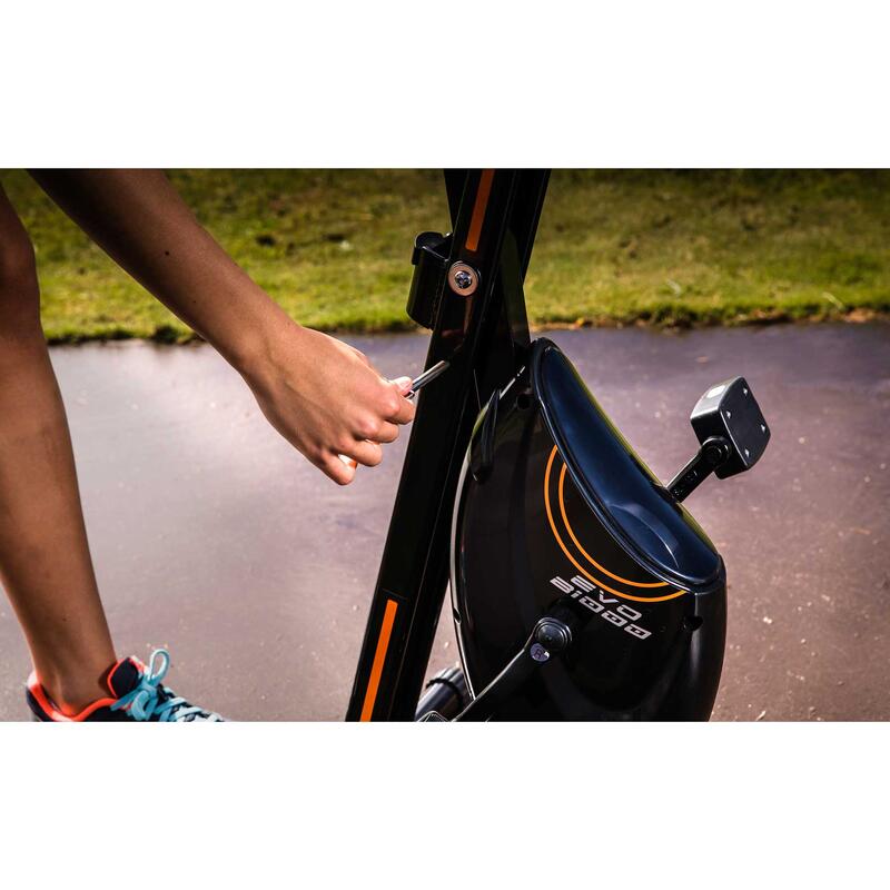 Vélo d'appartement EVO B1000 pliable + Support pour tablette/smartphone ...